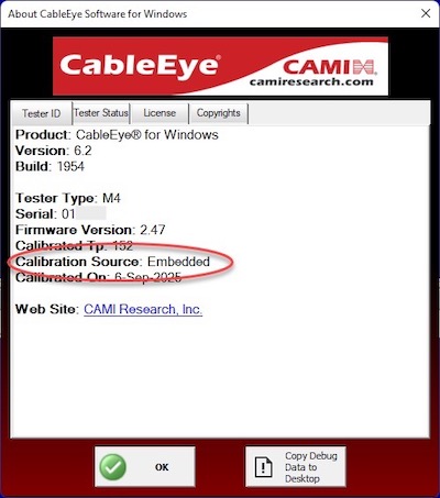 Calibration | HiPot & Continuity Testers | Harness | Cable | CableEye